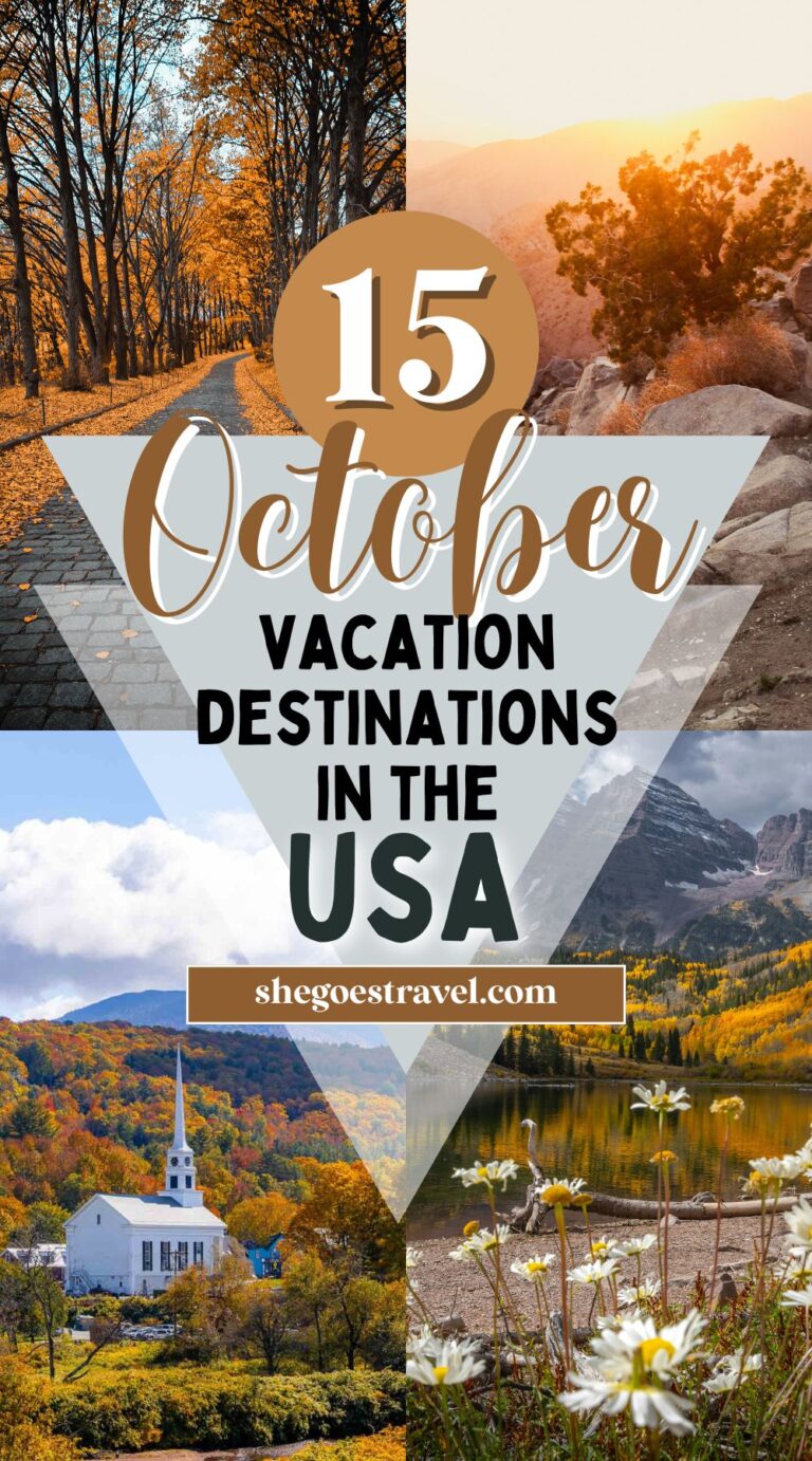 15 Best October Vacation Destinations in the USA